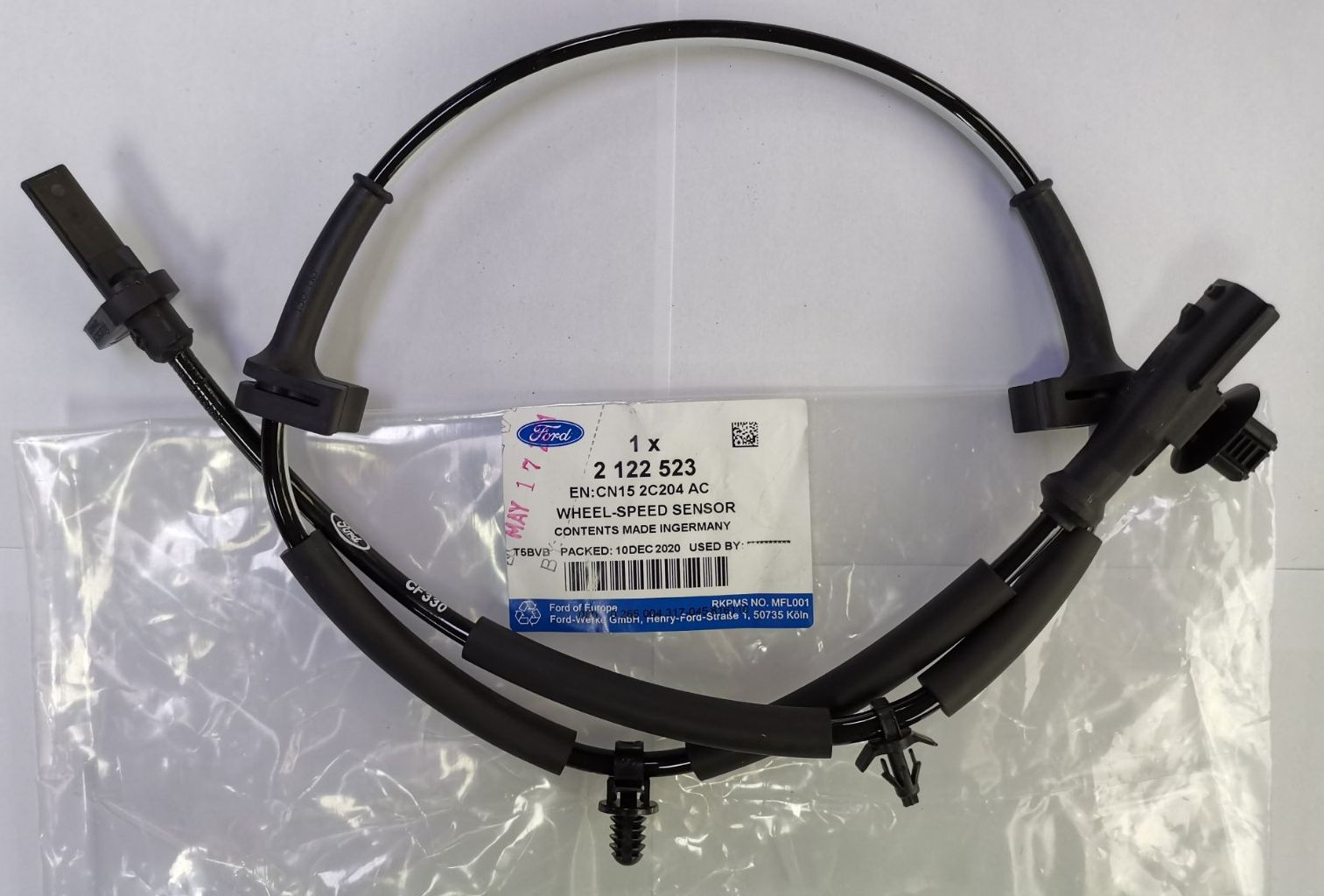 Ford Wheel Speed Sensor - FRONT - for Ford Ecosport 1.5L PN ...