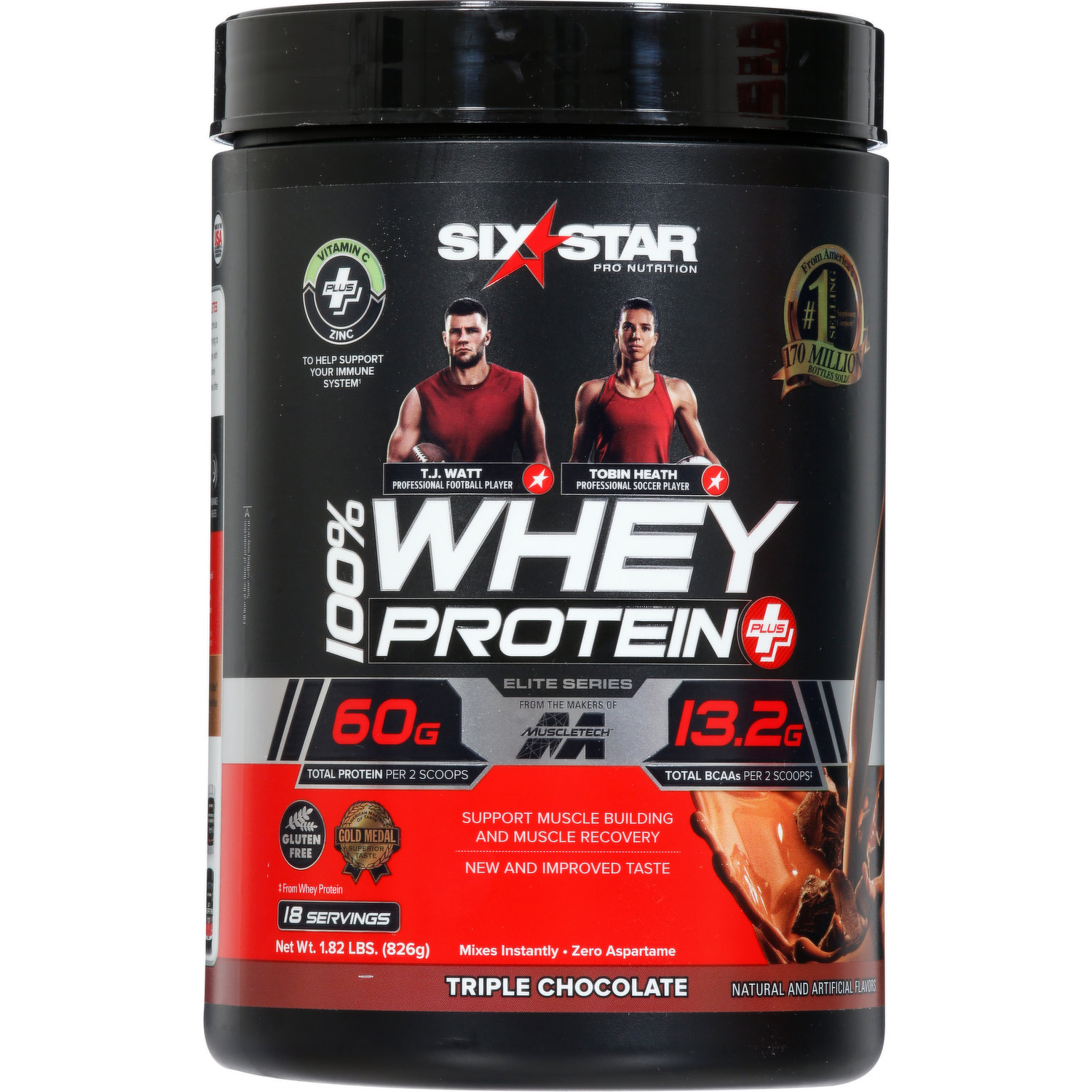 Six Star Pro Nutrition 100% Whey Protein 2 lbs. Chocolate 18 serve ...