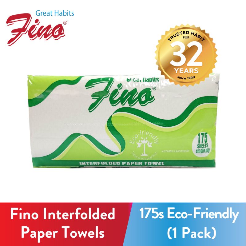 Fino Interfolded Paper Towels Eco-Friendly 175 Sheets | Lazada PH