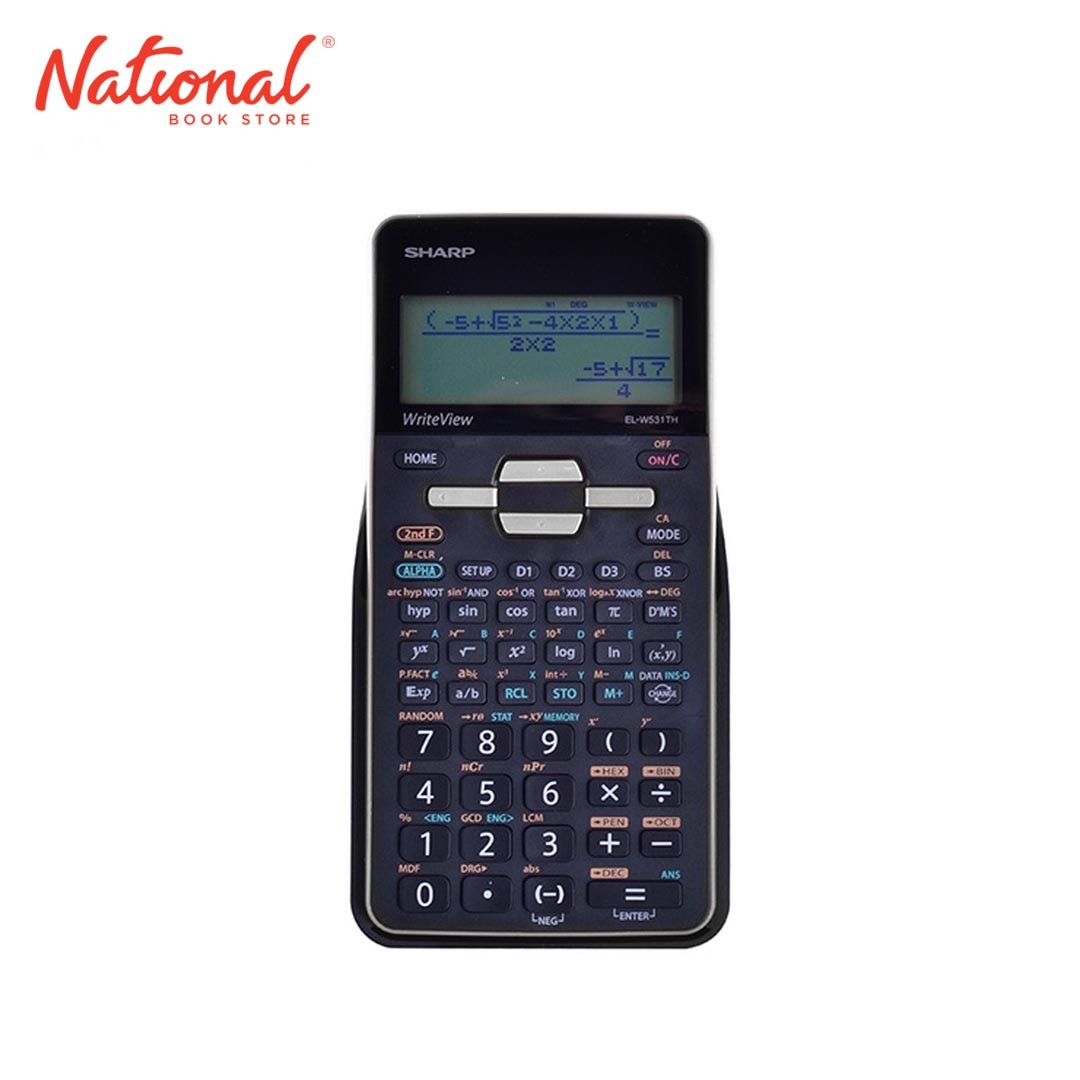 Sharp Scientific Calculator ELW531THWT 422Functions Battery Operated ...