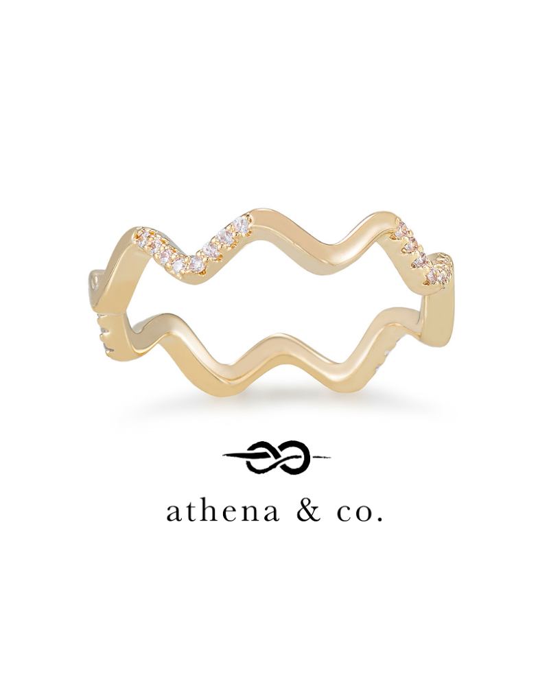 Athena & Co. 18k Gold Plated Niya Wave Ring | Lazada PH