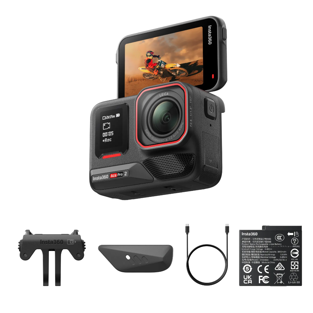 Insta360 Ace Pro 2 / Pro 8K AI-Powered Waterproof Action Camera with Leica Lens, 1/1.3" Sensor ...