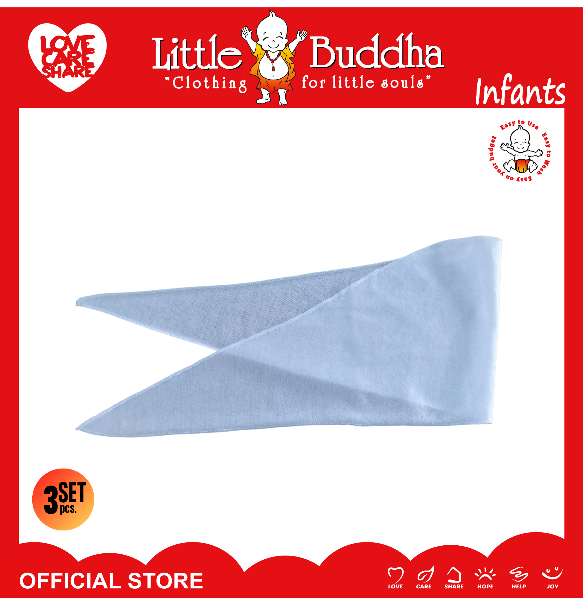 3in1 Baby Abdominal Triangular Binder Newborn (Little Buddha) | Lazada PH