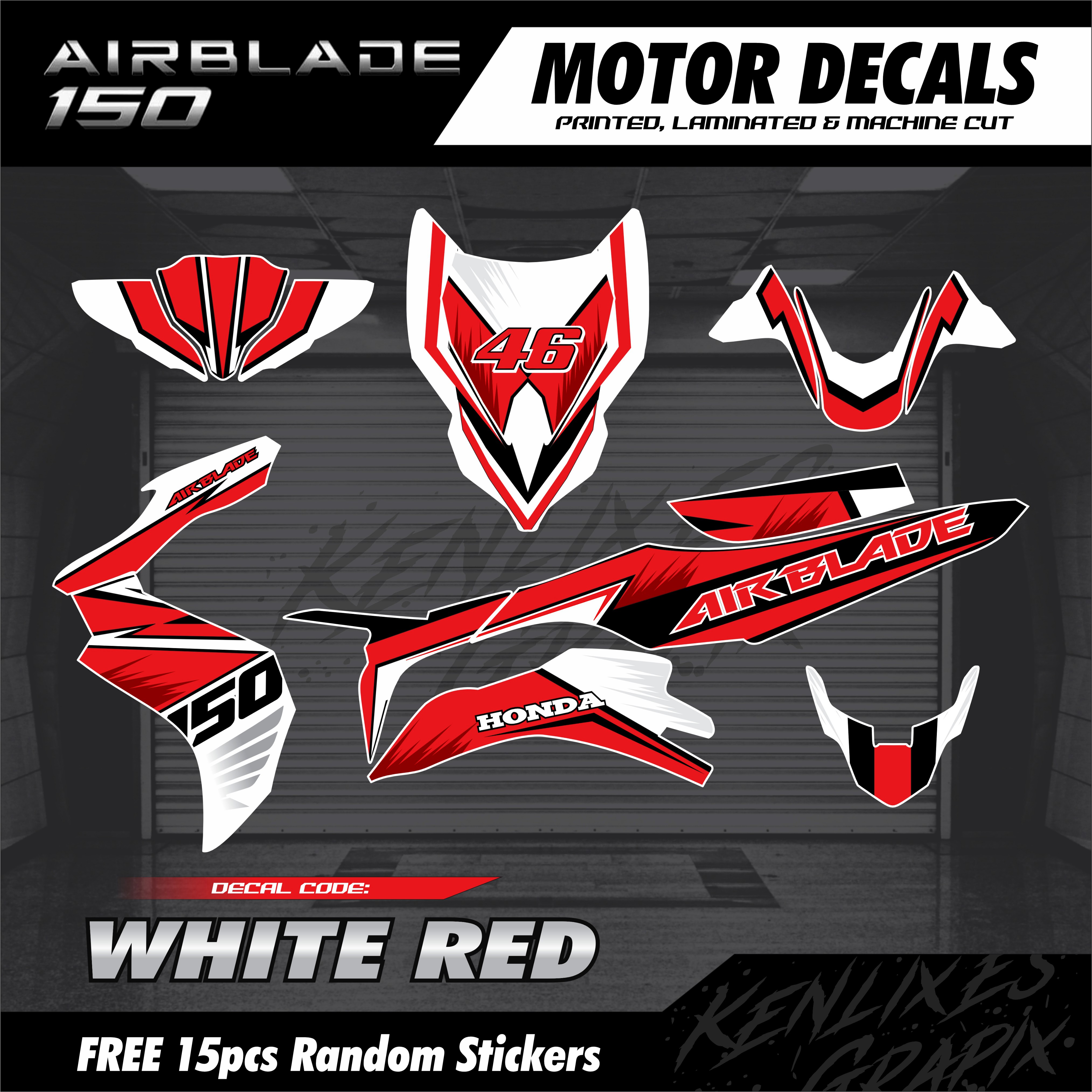 Honda Airblade 150 Full Body Sticker Decals (Batch 2) | Lazada PH