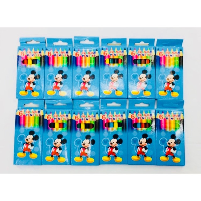 Color pencil Mickey Mouse 12pcs/pck | Lazada PH