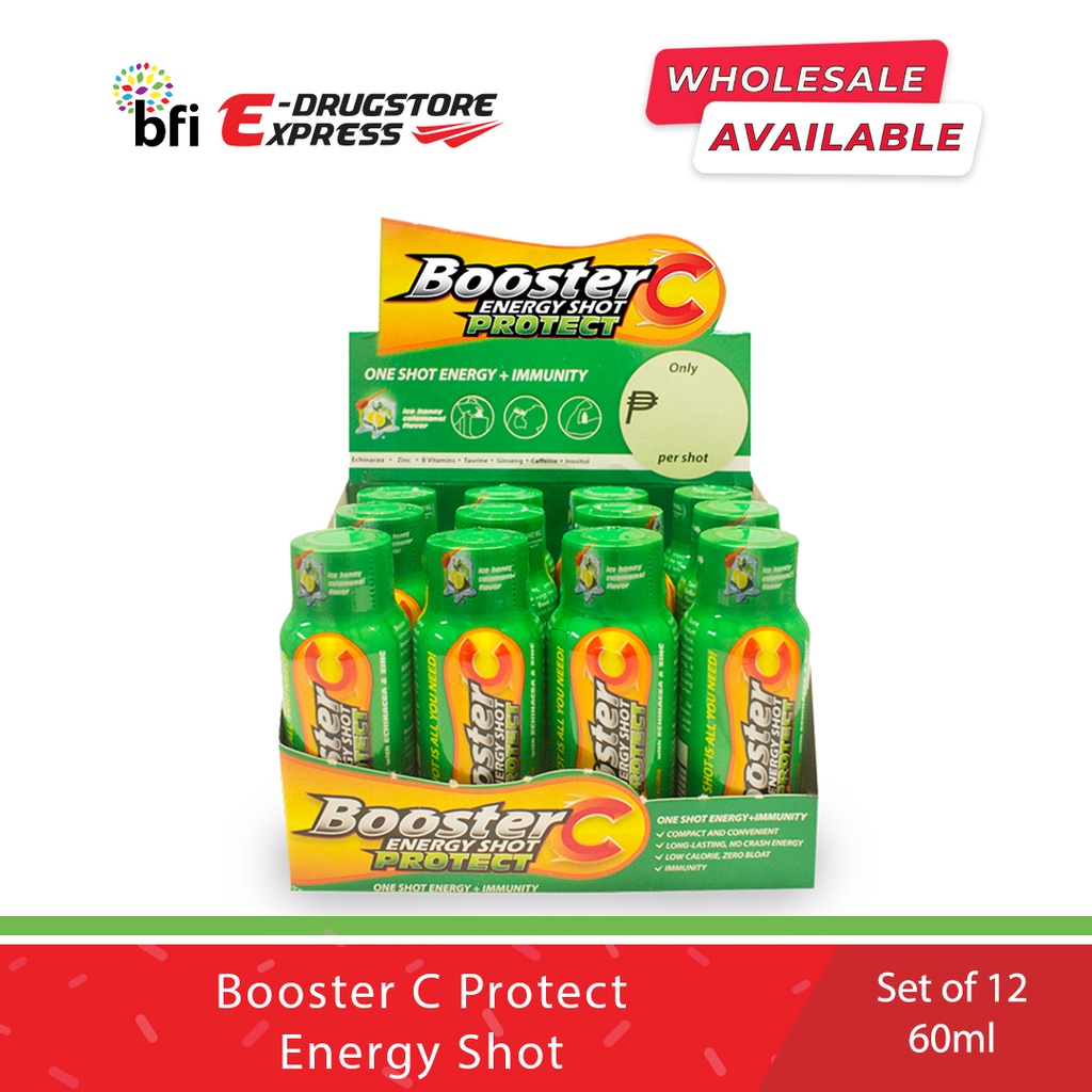 【READY STOCK】 BFI E-Drugstore Booster C Energy Shot Protect Variant 60 ...