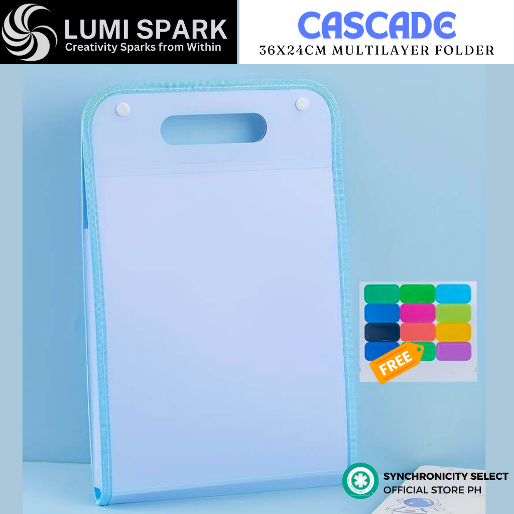 LUMISPARK CASCADE 13-grid Vertical A4 Accordion Organizer Expandable ...