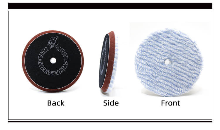 a 5-inch North Wolf Detailing Buffing Foam Pad - Polishing for 5 inch ...