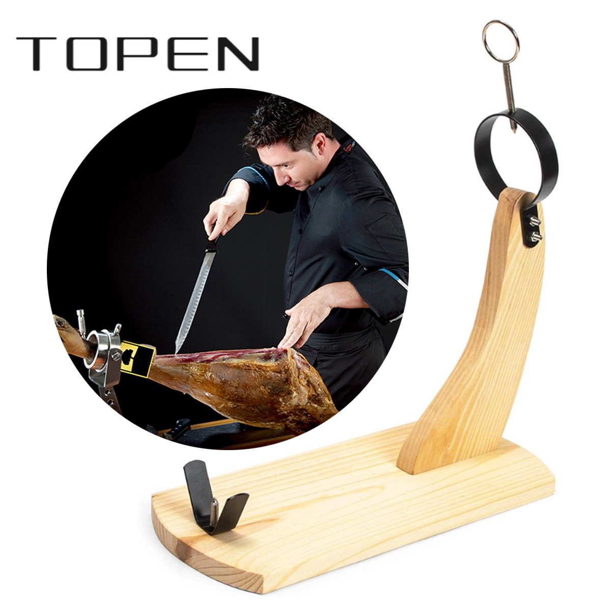 Manila Stock DIY Ham Holder for Spanish Hams Wood with Nonslip Pad ...