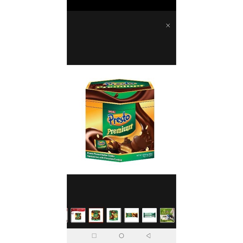 Cream-o Premium Chocolate Coated Vanilla/ Presto Peanut Butter Cookie ...