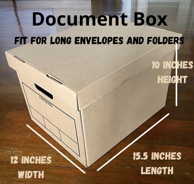 3 Pack Document Box with Lid for Organizing, Filing, Storage for Office ...