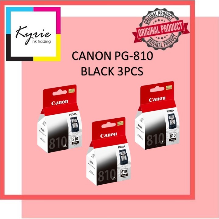 Canon 810 PG-810 Black Original Ink Cartridge Set of 3pcs | Lazada PH