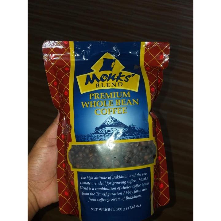 Monk's Blend Premium Arabica-Robusta Ground or Whole Bean Coffee ...