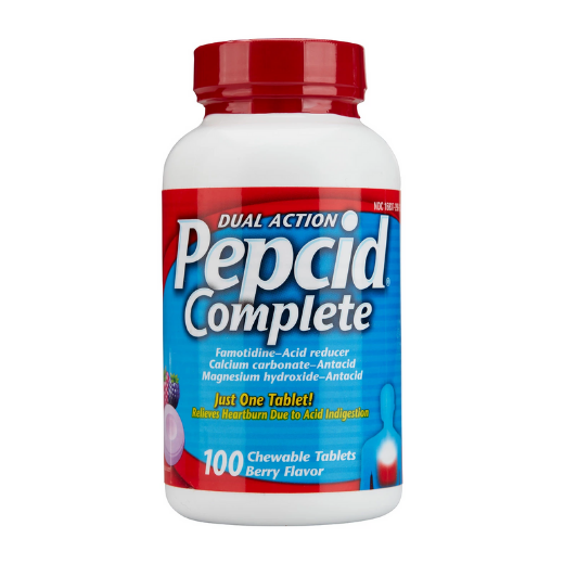 Pepcid Dual Action Complete, Berry Flavor, 100 Chewable Tablets | Lazada PH