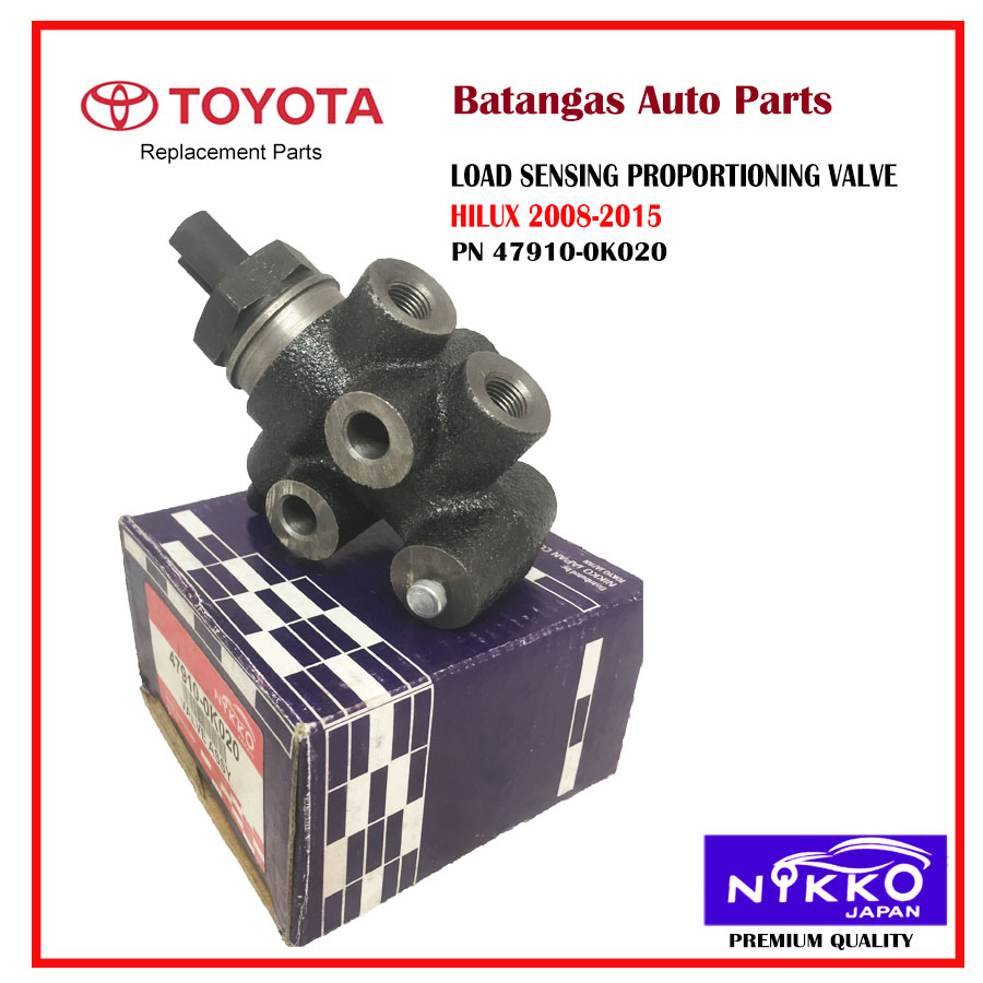 NIKKO JAPAN LOAD SENSING PROPORTIONING VALVE for TOYOTA HILUX 2008-2015 ...