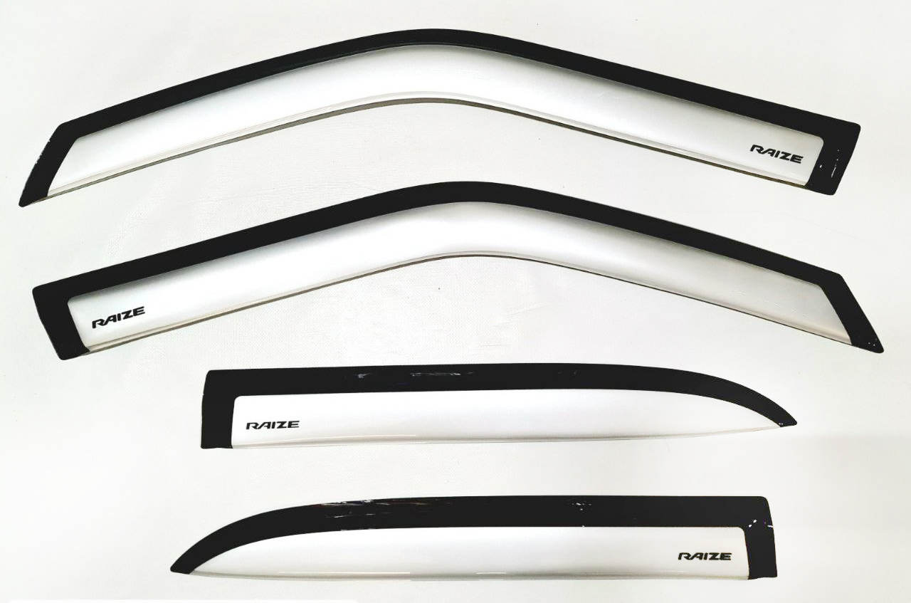 Toyota Raize 2022 Solid Two Tone Rain Gutter Door Visor | Lazada PH