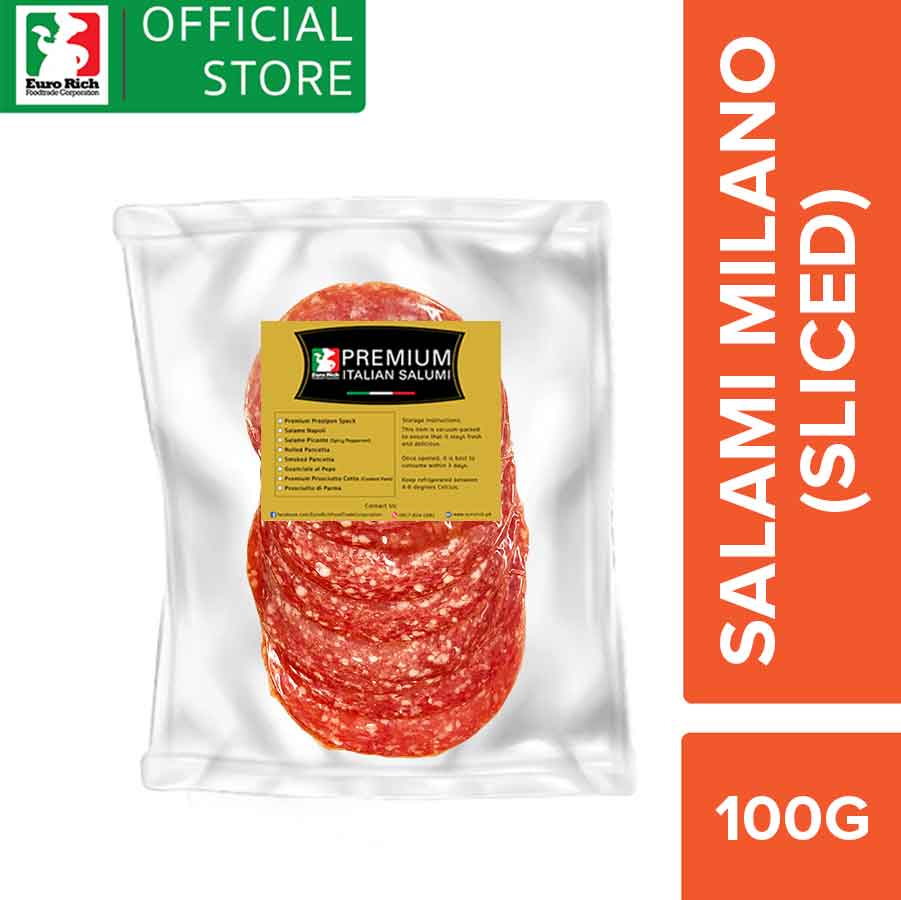Euro Rich Sliced Salami Milano (Approx. 100g) | Lazada PH