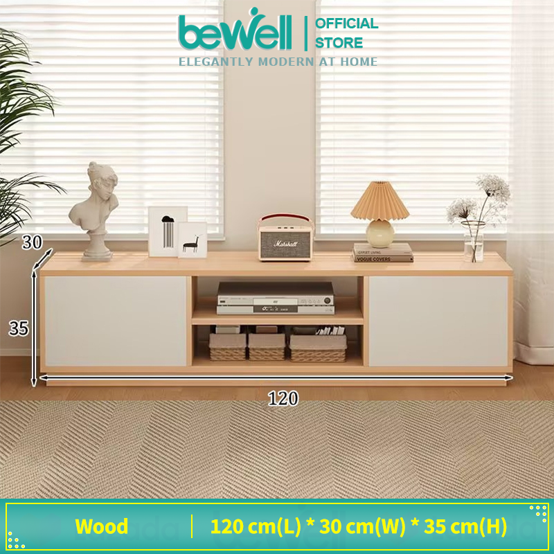 Bewell TV Rack Modern TV Stand Storage Household TV Cabinet for Living Room | Lazada PH