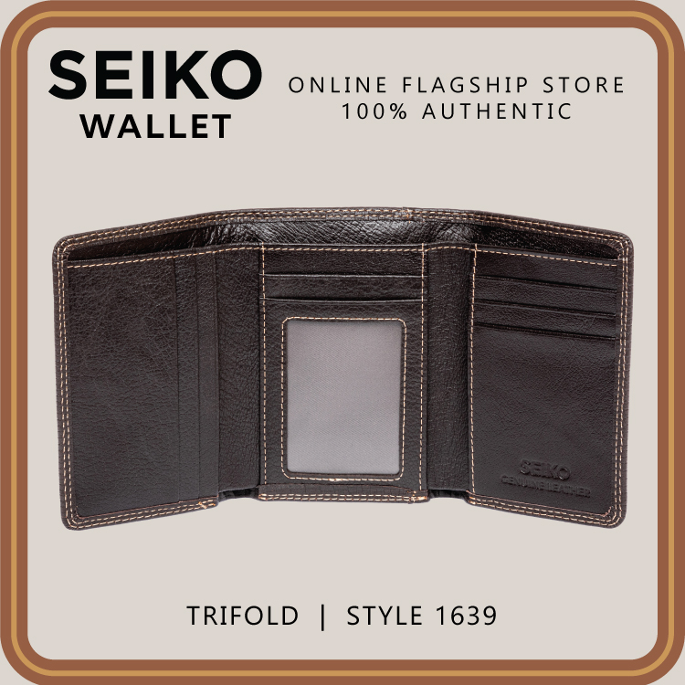 Seiko Wallet - Genuine Leather Trifold (With RFID Blocker) - 1639 ...
