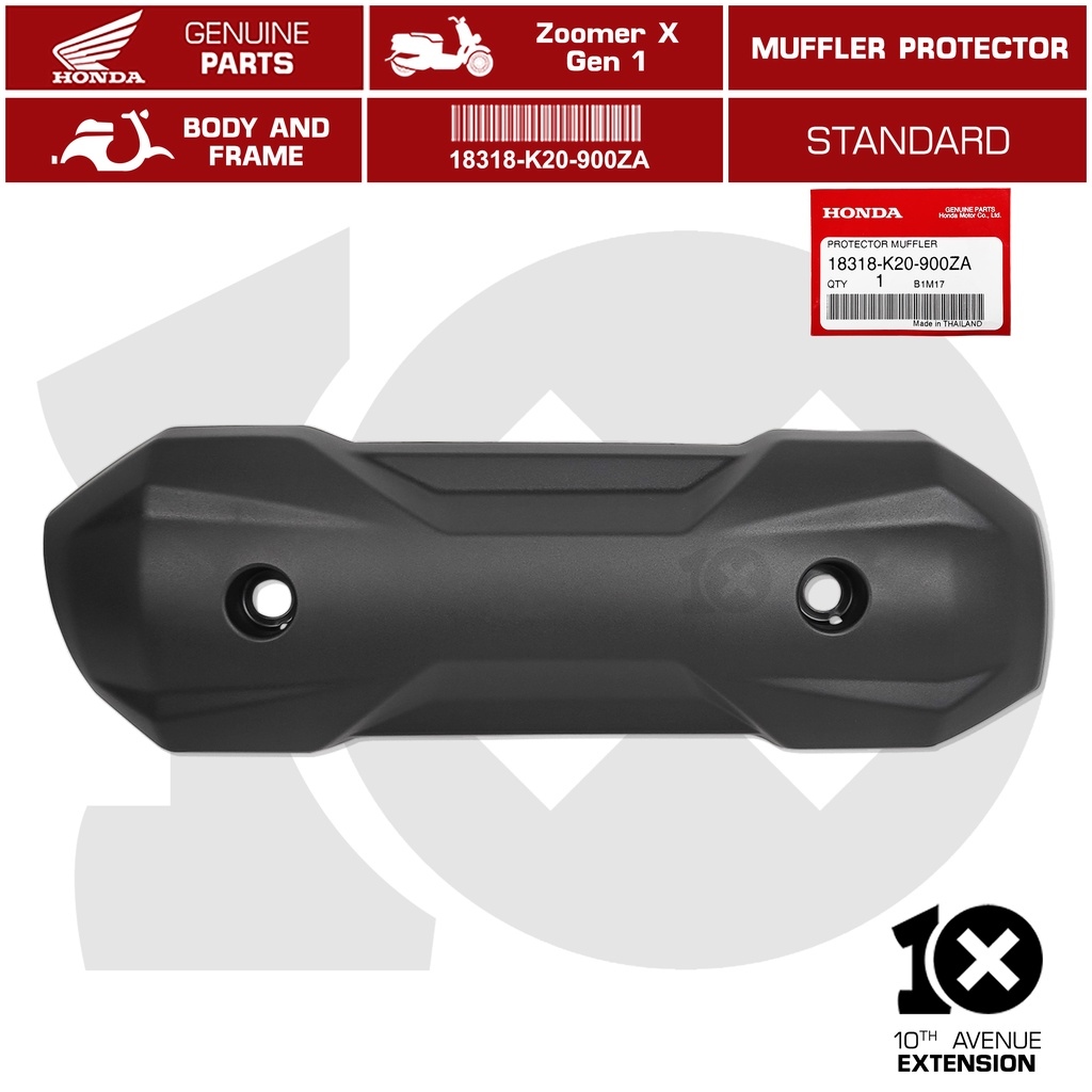 10thX Protector Muffler/Heat Guard Part No.18318-K20-T20ZA for Zoomer X ...