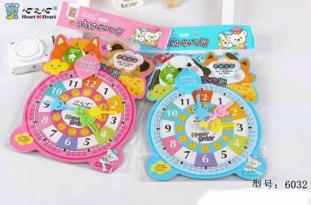 MNL Telling Time Clock Learning Educational Tool for Kids #6032 | Lazada PH