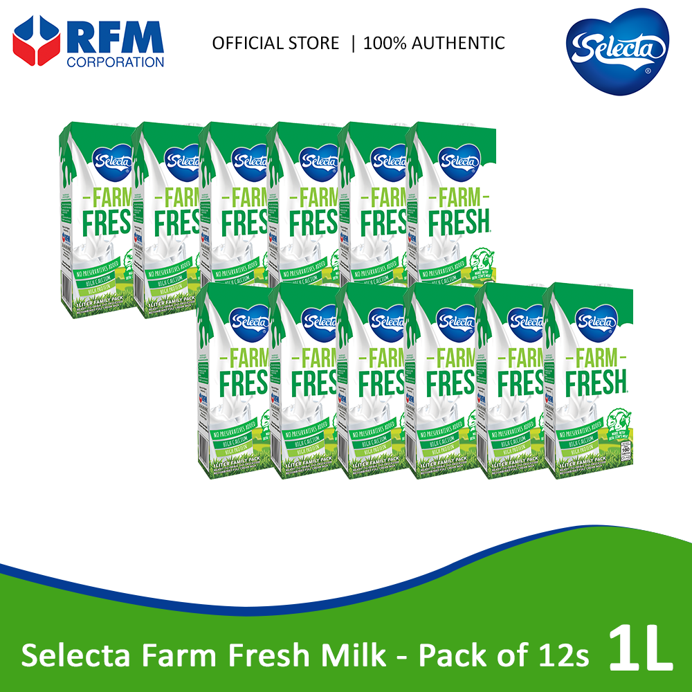 Selecta Farm Fresh Milk 1 Liter - pack of 12s | Lazada PH
