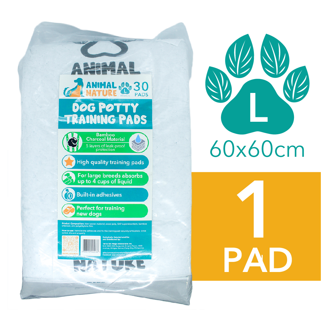 Animal Nature Training Pads Dog Pee Pads and Underpads with Bamboo and ...