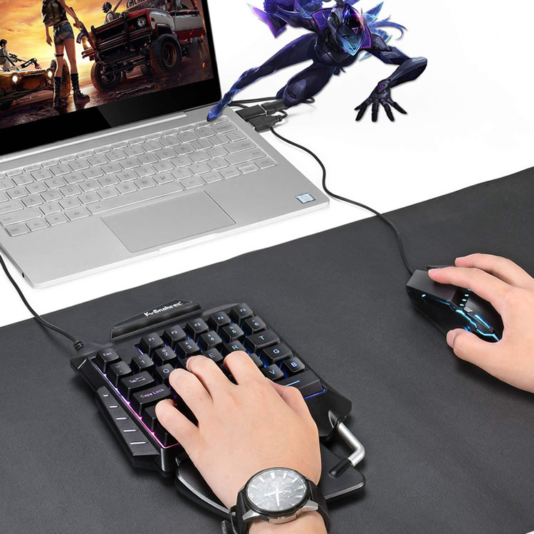 Mobile Game Keyboard Popular PC Gaming Mechanical Keyboard with LED ...