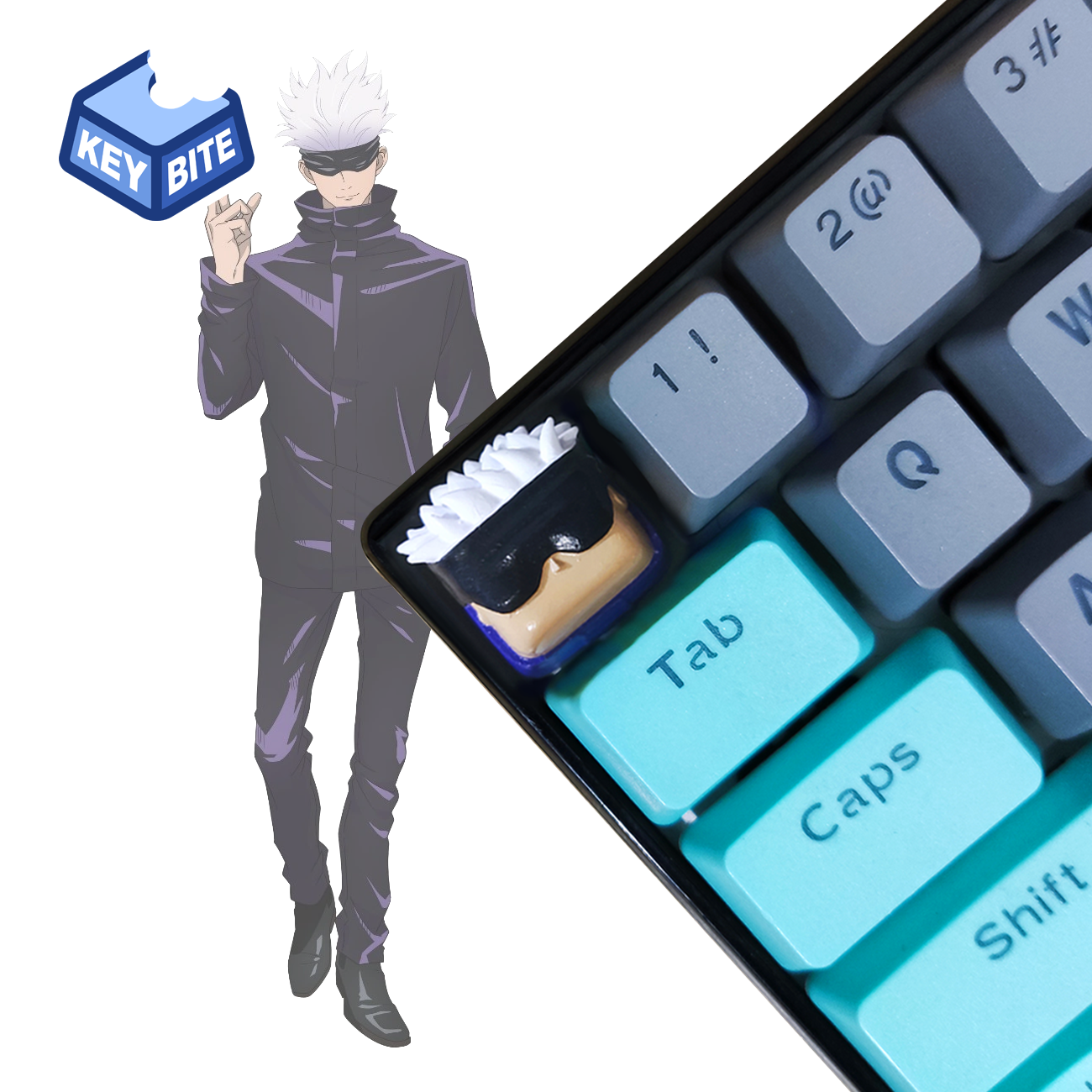 Gojo Satoru - Jujutsu Kaisen Artisan Keycaps for Mechanical Keyboard ...