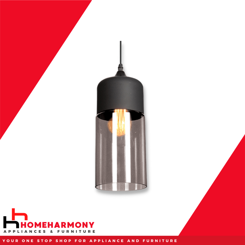 Landlite LLPL-033-E27 130MM GL BLK Canopy Pendant Light [Home Harmony ...