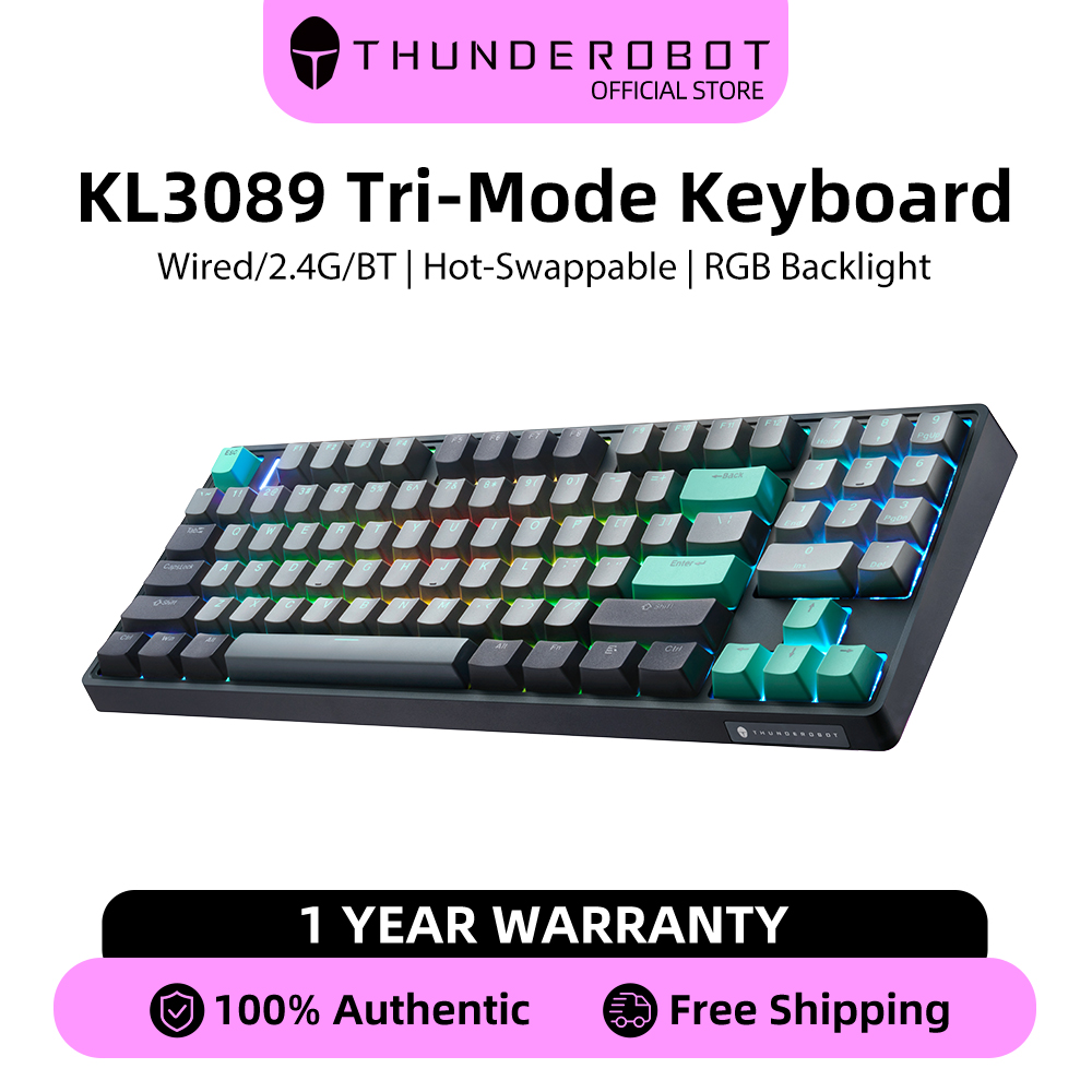 Thunderobot KL3089 Mechanical Keyboard 2.4G/Bluetooth/Wired 3 Mode Hot ...