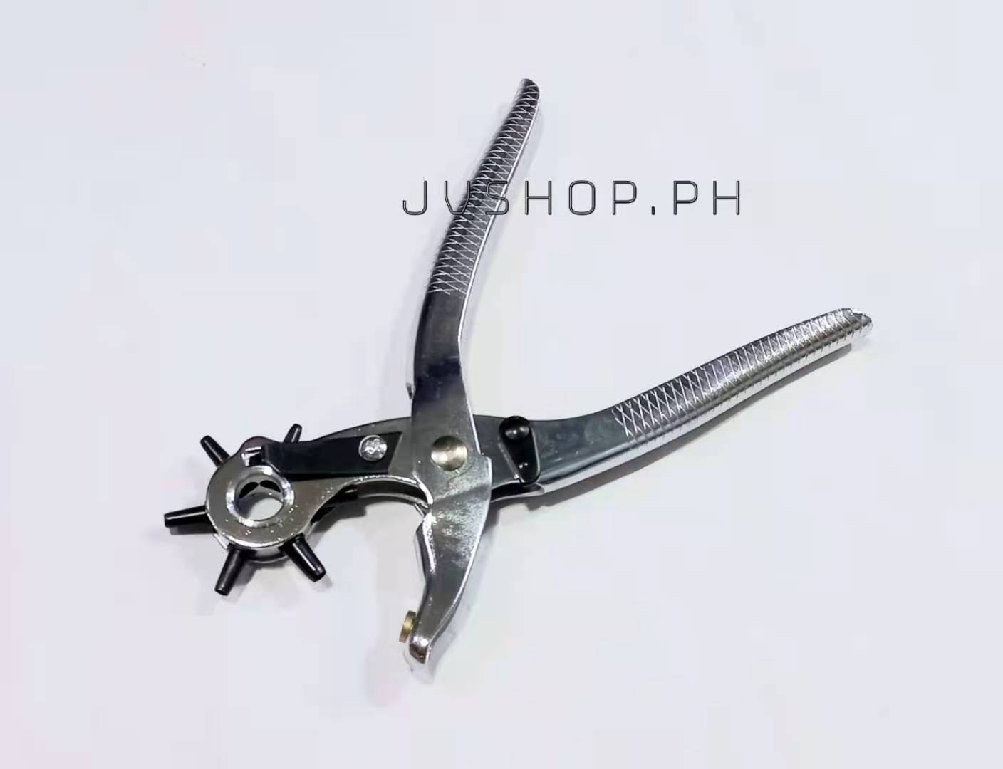 COD 6 Sizes Heavy Duty Leather Belt Hole Puncher Hand Plier Revolving ...