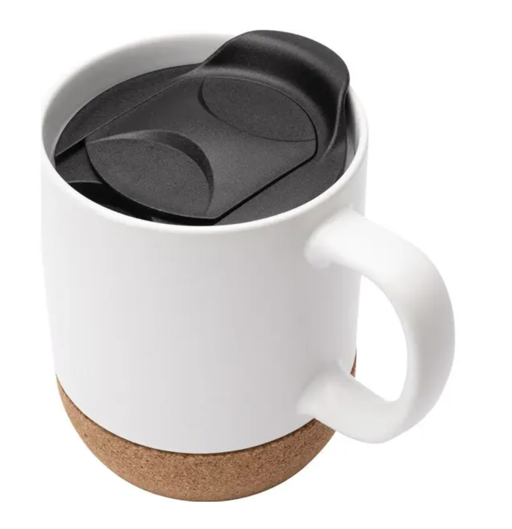 Nordic Style Ceramic Coffee Mug with Cork Bottom Coaster 360ml CM-388 ...
