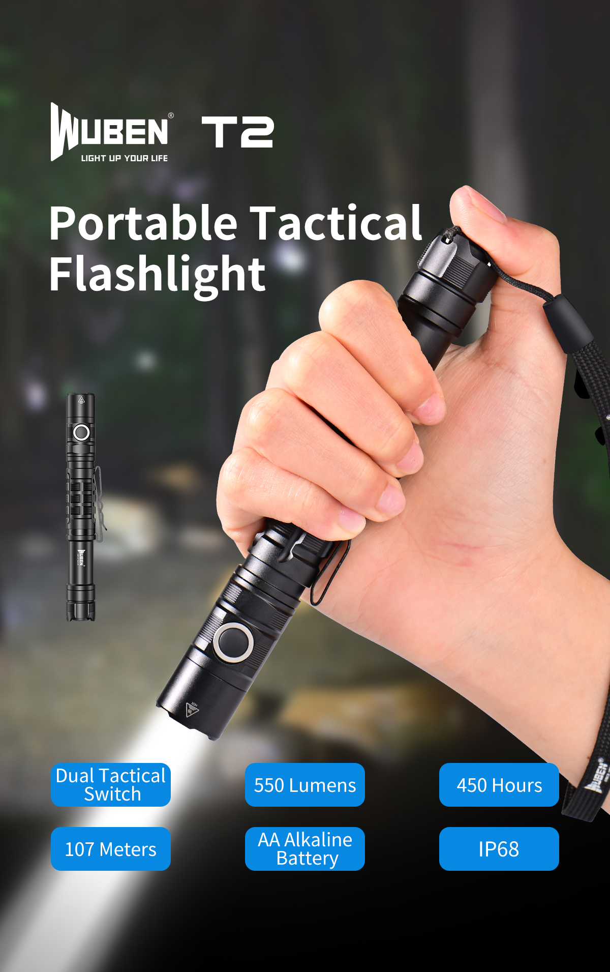 WUBEN T2 Flashlight | Lazada PH