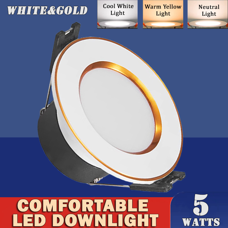 Ultra-Bright Light Indoor Spot Light Three Color Energy Saving Round ...