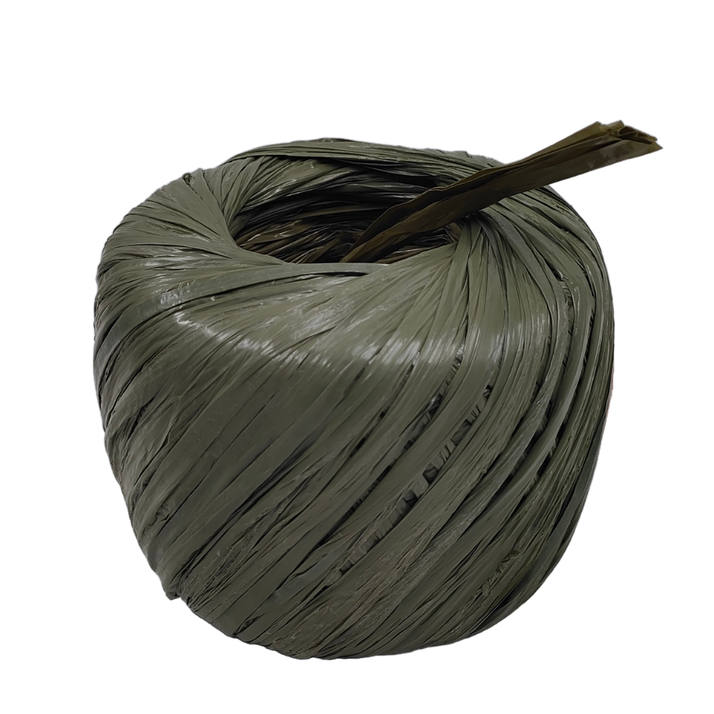 Plastic Twine Straw Rope Panali Flat Film Packing Rope Tali Lubid (GRAY ...