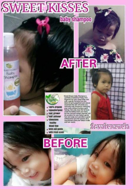 Sweet Kisses Baby Shampoo"Baby Hair Grower Shampoo" Tins Organic ...