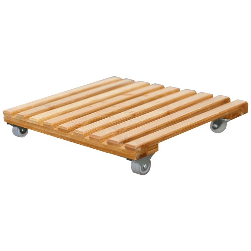 Plant Flower Pot Removable Tray Base Roller Moving Tray with Wheel ...