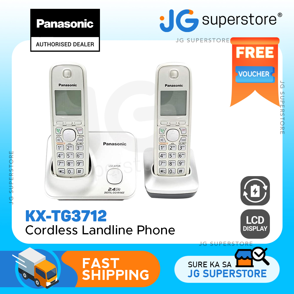 Panasonic KX-TG3712 Rechargeable Ni-MH Wireless Telephone Cordless ...