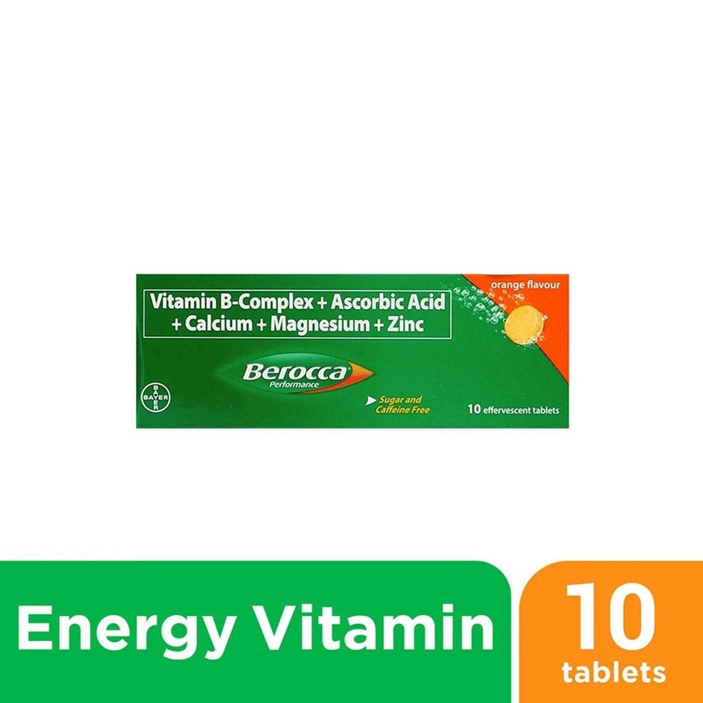 Berocca Orange Energy Vitamins Effervescent Tablets - 10s | Lazada PH