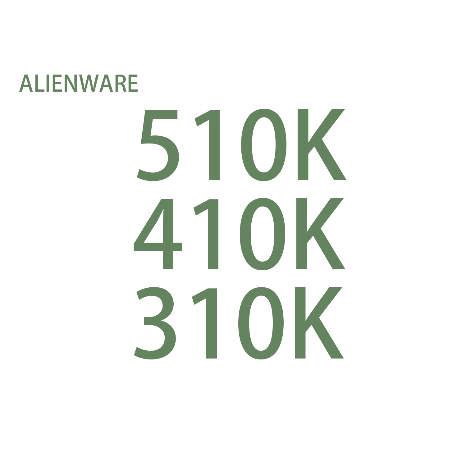 alienware alien AW510K foot support stand 410K310K mechanical keyboard ...