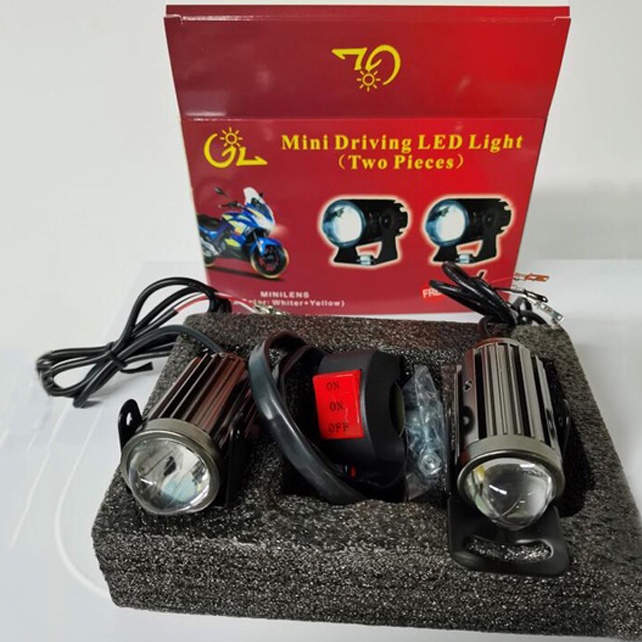 Mini Driving Light White+Yellow Pair of Universal High quality 20W * 2 ...