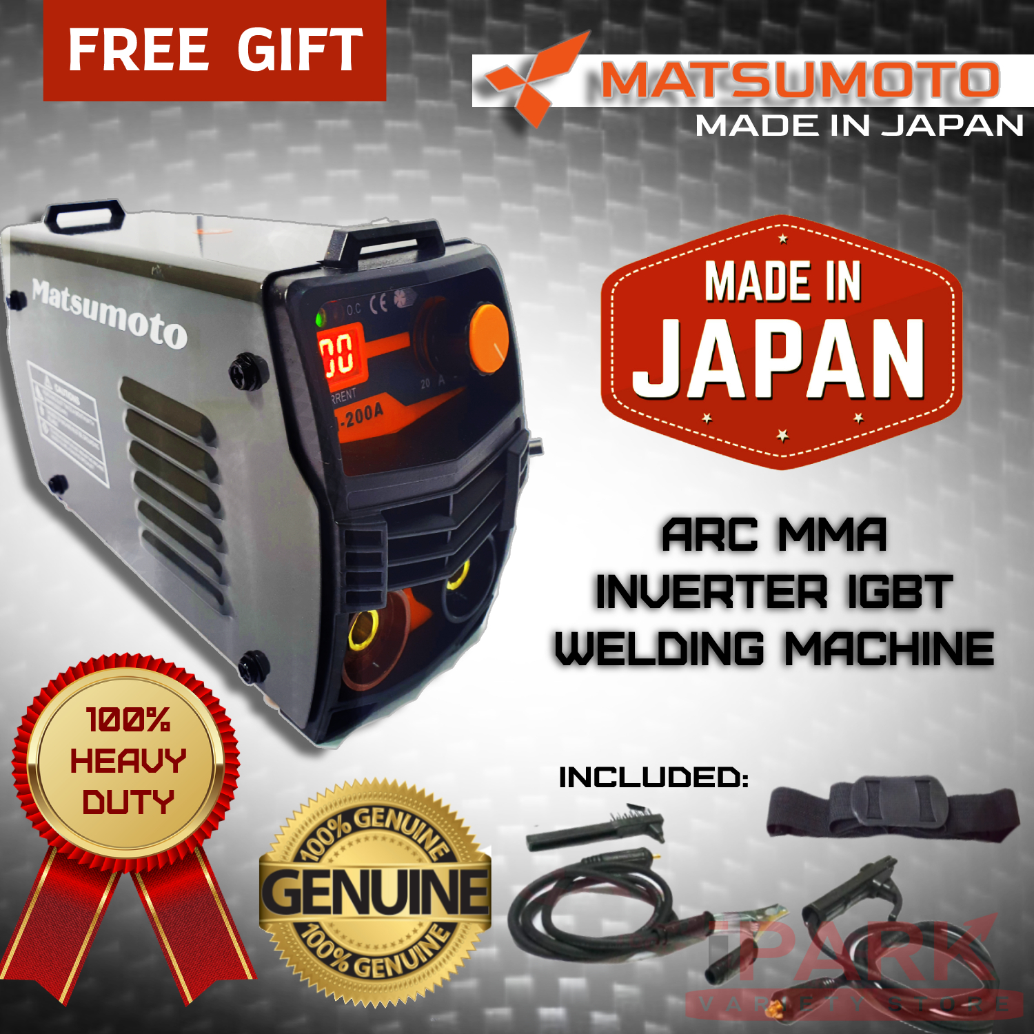 MADE IN JAPAN 200A Welding Machine Inverter COMPLETE ACCESSORIES free ...