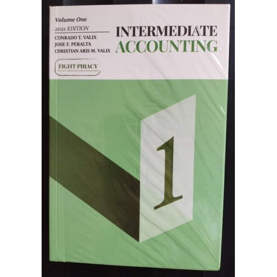 Immediate delivery INTERMEDIATE ACCOUNTING Vol.1,23 2021 ed. by valix ...