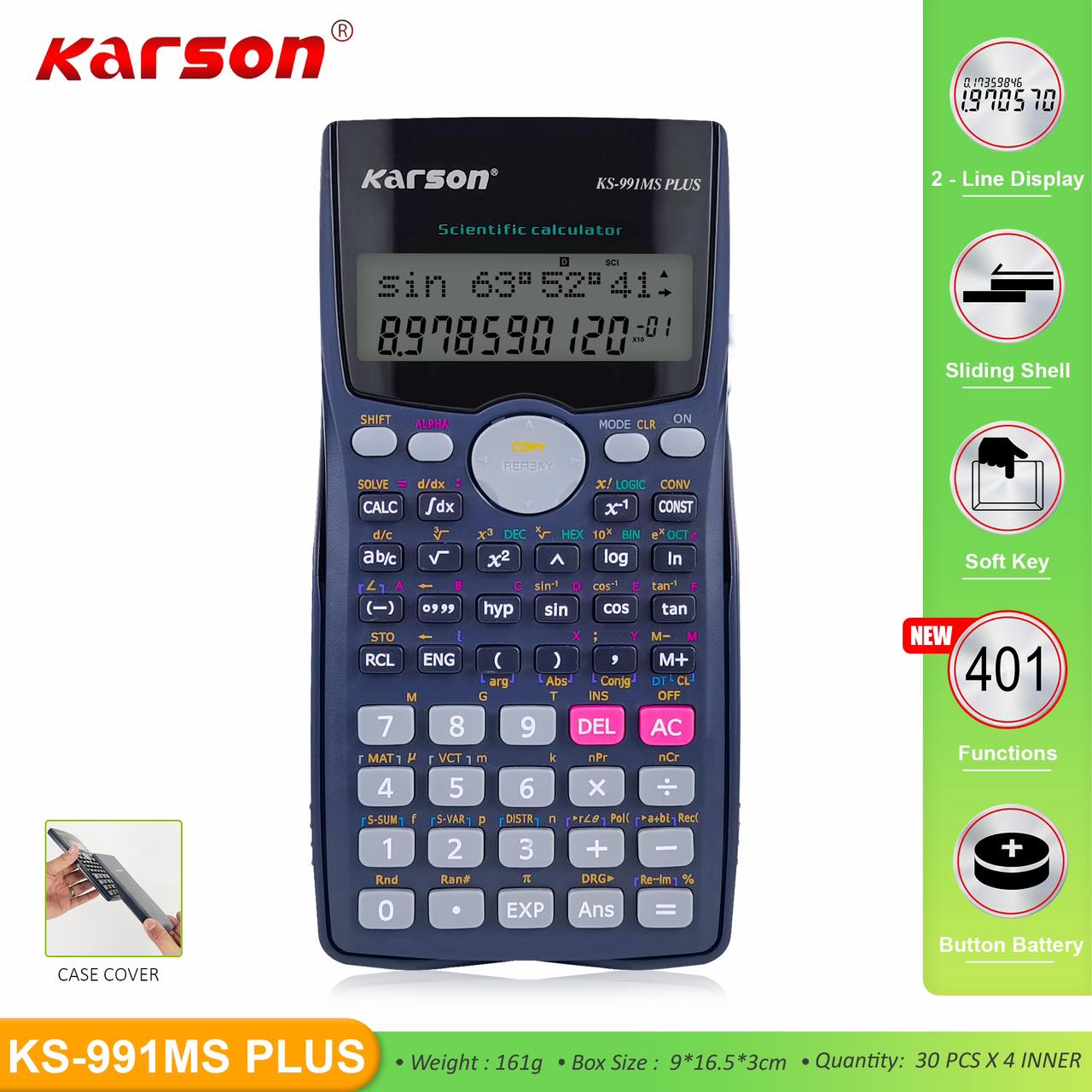 Scientific Calculator Original For Office and Student Clear Display ...