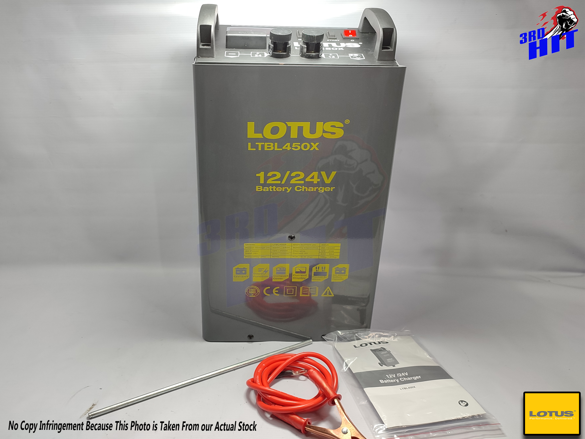 3RDHIT Lotus Battery Charger 12v/24v LTBL450X | Lazada PH