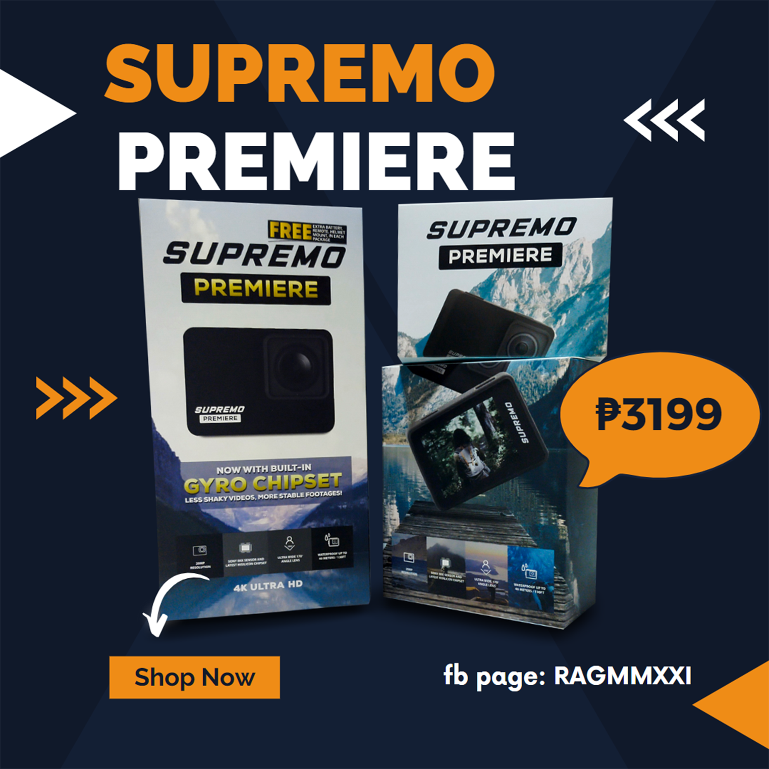 SUPREMO PREMIERE ACTION CAM | Lazada PH