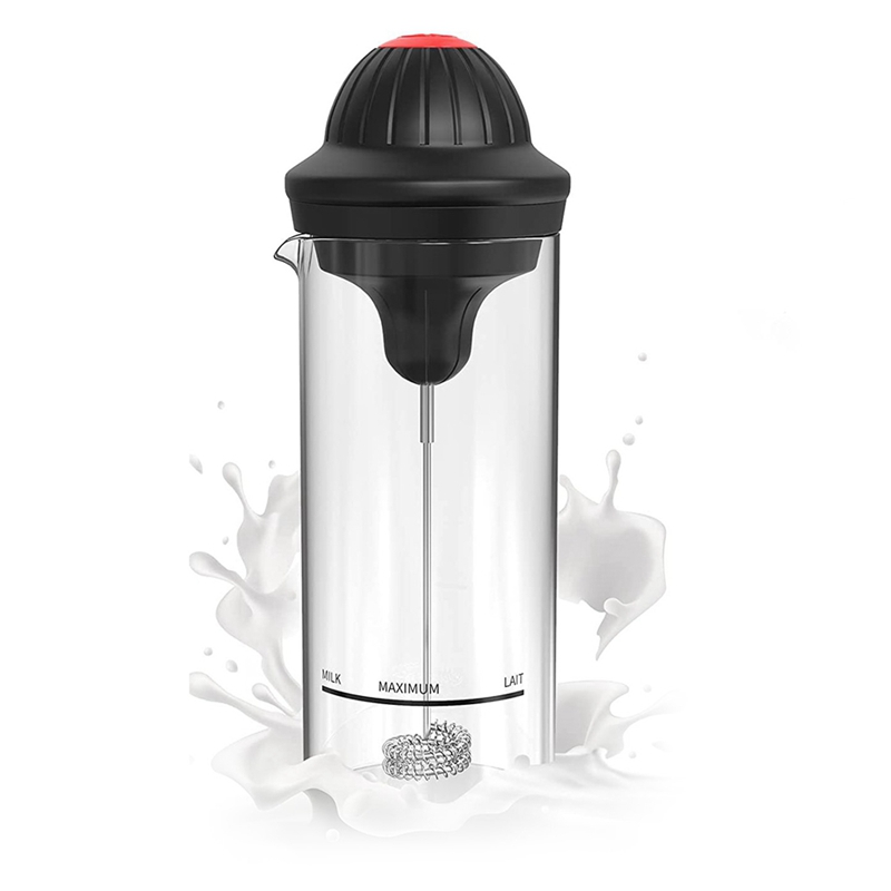 Milk Frother Handheld Electric High Powered Foam Maker for Lattes ...