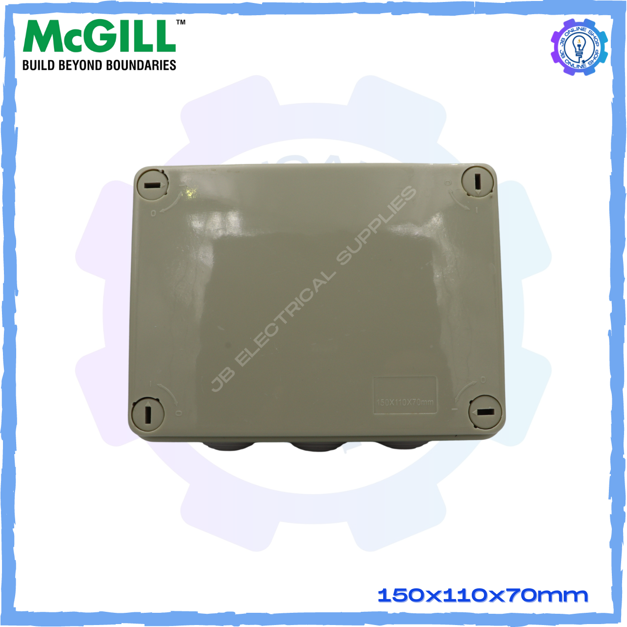 McGILL Weatherproof Junction Boxes with PU Gasket & K.O. Rubber Seal ...