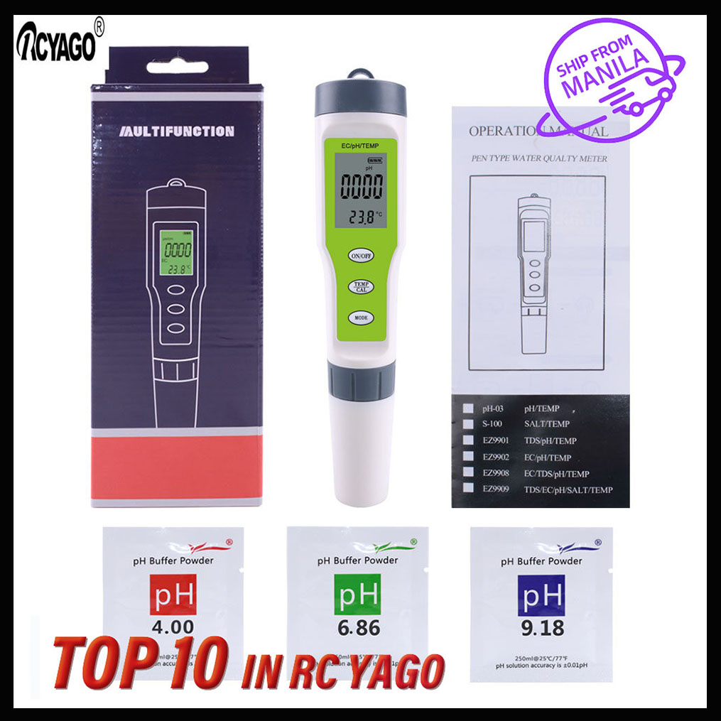 Professional 3in1 PH Meter PH/Conductivity/Temperature Meter Water ...